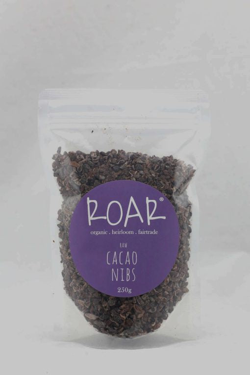 Roar | Cacao Nibs - Raw Organic / 250g – The Goodness Grocer