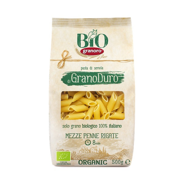 Bio Granoro | Mezze Penne Rigate 106B Pasta / 500g – The Goodness Grocer
