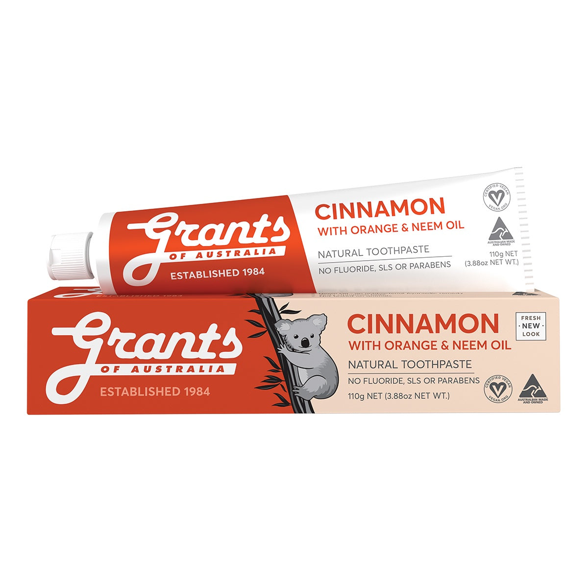 Grants | Toothpaste - Cinnamon & Neem / 110g – The Goodness Grocer